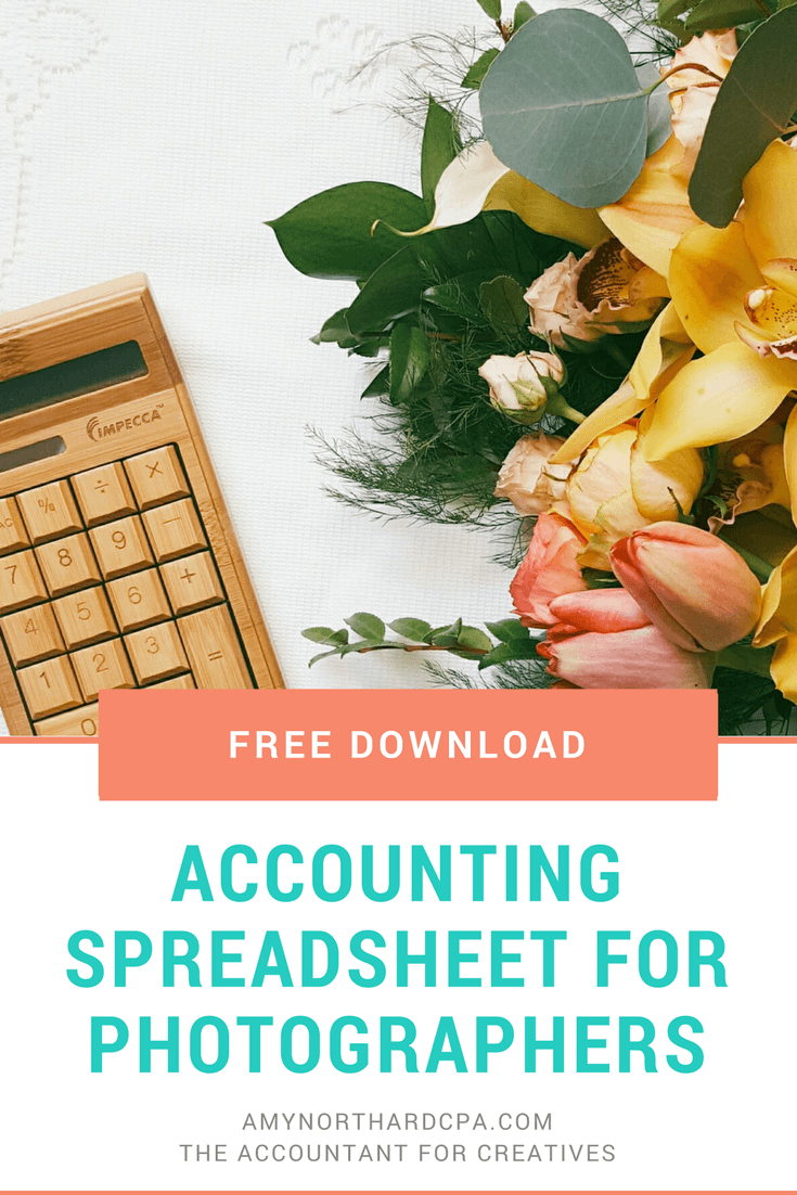 Free Accounting Spreadsheet for Photographers - Amy Northard, CPA - The ...